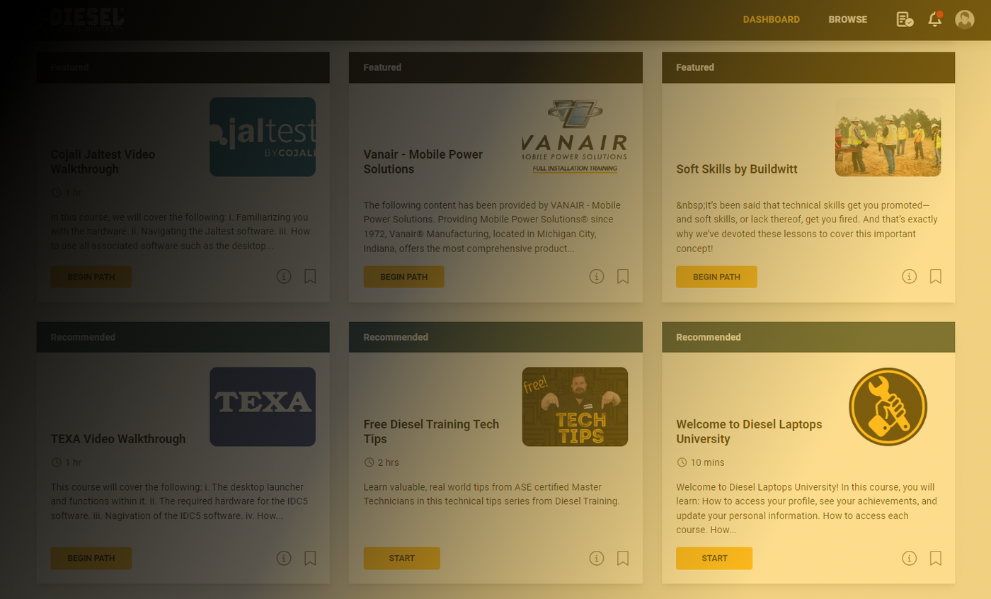 Free Training Package — Diesel Training